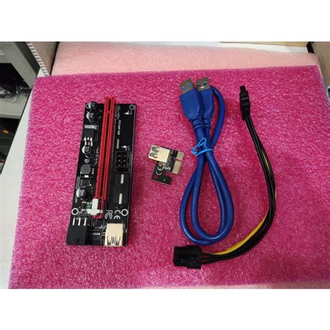Jual Pcie Riser Ver009s 1x To 16x Pci E Mining Adapter Converter Vga S