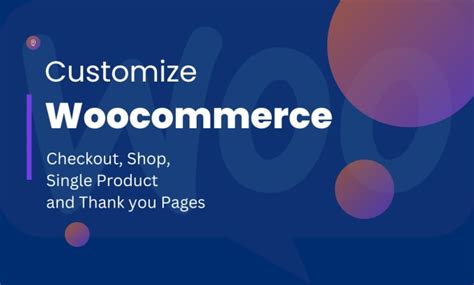 Setup And Redesign Woocommerce Store Cart Checkout Account Pages By