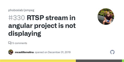 Rtsp Stream In Angular Project Is Not Displaying · Issue 330 · Phoboslabjsmpeg · Github