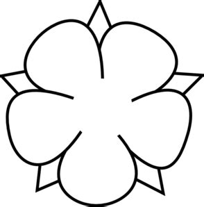Flower Outline Clipart Clipart Best