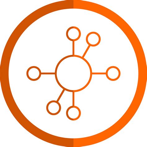 Diagram Line Orange Circle Icon 42994028 Vector Art At Vecteezy