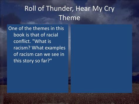 Ppt Roll Of Thunder Hear My Cry Powerpoint Presentation Free