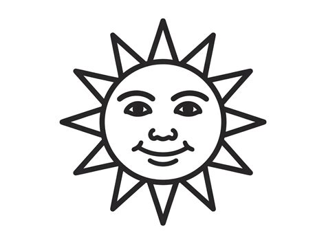 15 Sun Clipart Black And White Download Free