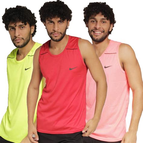 Kit 3 Camisa Regata Dry Fit Masculina Treino Academia Atividades