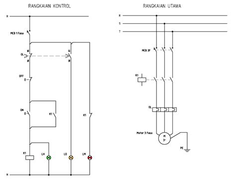 Rangkaian Direct Online Dol Starter Rangkaian Kontrol Paling