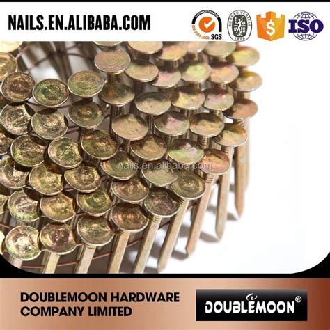 China Yellow Zinc Galvanized Coil Roofing Nails Manufacturers
