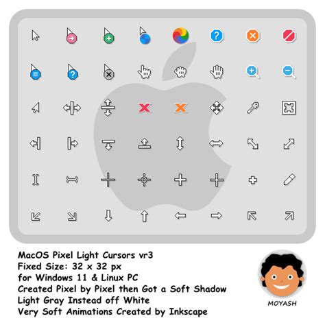 Macos Pixel Light Cursors By Moyash77 On Deviantart