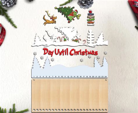 Cartoon Character Countdown Svg Countdown To Christmas Svg Countdown Calendar Svg Christmas