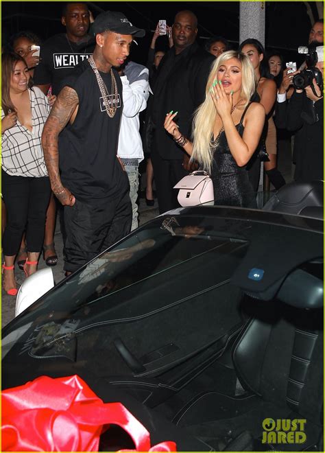 Kylie Jenner Gets Surprise Ferrari From Tyga At 18th Birthday Bash