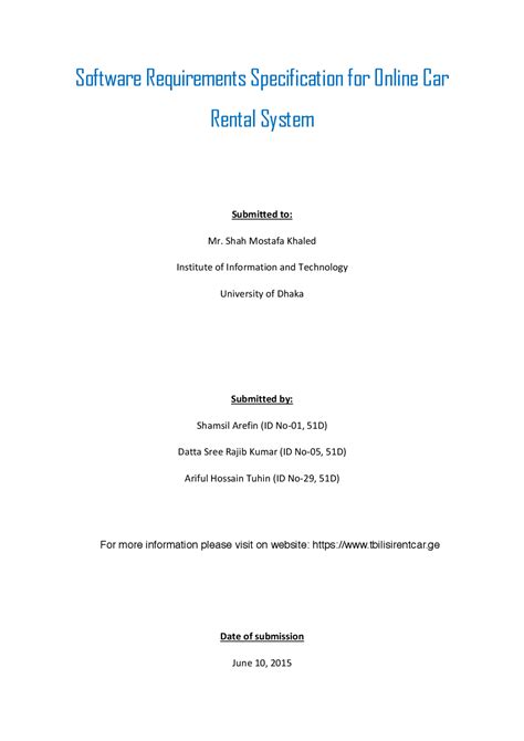 Software Requirements Assignments Technology Docsity