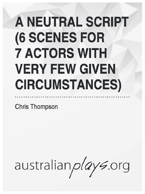 a neutral script 6 scenes pdf