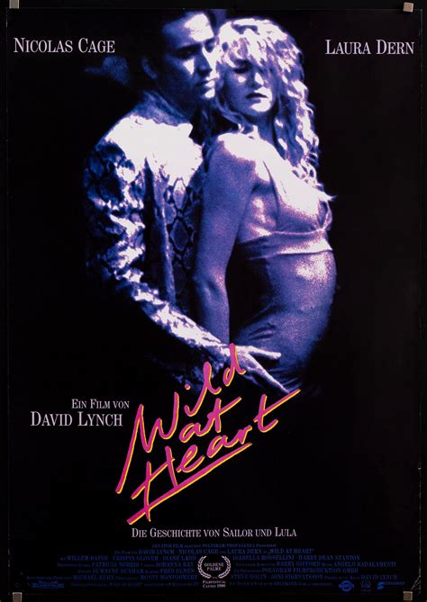 Wild At Heart Movie Poster 1990 German A1 23x33