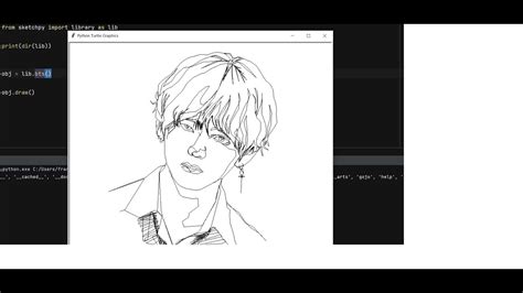 Draw Sketch In Python Only In Line Of Code YouTube