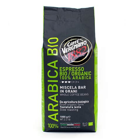 Caffè Vergnano 1882 Bio Organic Arabica 100 Coffee Beans 1kg