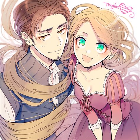 Rapunzel And Flynn Rider Tangled Drawn By Insekitarou Danbooru