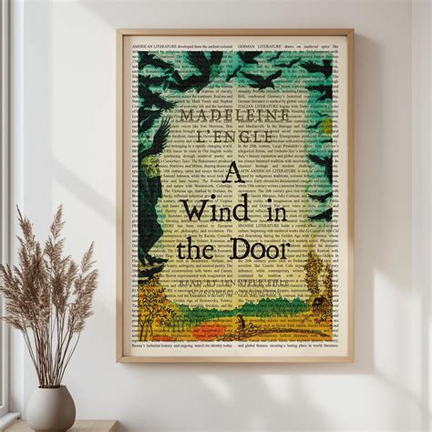 A Wind In The Door Wall Art Poster Print Framed Wall Art Book Cover