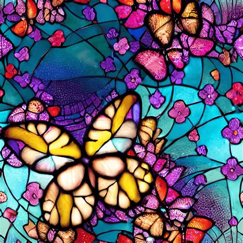 Butterfly Stained Glass Pattern · Creative Fabrica
