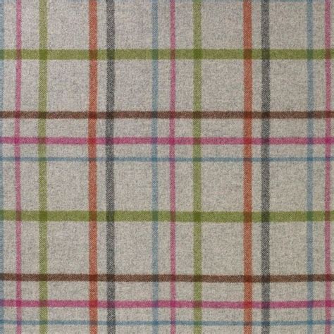 New Abraham Moon Multicheck Grey 100 Wool Upholstery Fabric Etsy