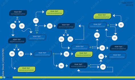Set Infographic Business Data Visualizationprocess Chartalgorithm