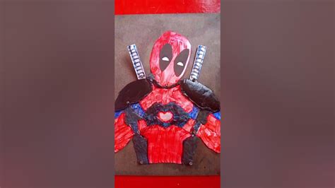 Deadpool Craft♥️ Art Deadpool Craft Tutorial Youtube