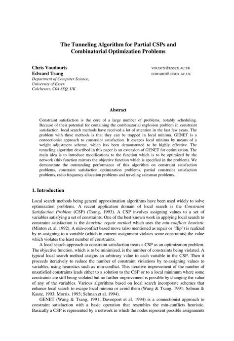 pdf the tunneling algorithm for partial csps and combinatorial