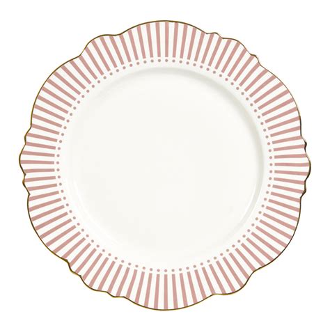 Assiette à Dessert Madame De Récamier Pois Dorés Mathilde M