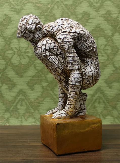 White Resin Bricked Man For Decor At Rs 850 In Jaipur Id 2849953242633