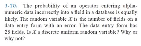 Solved The Probability Of An Operator Entering Alpha Numeric
