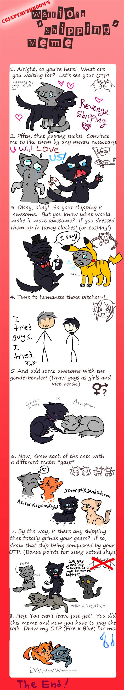 Warriors Revengeshipping Meme By Cats Go Quack On Deviantart