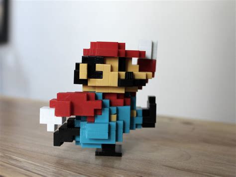3d Printed 8 Bit Classic Mario By Jakejake Pinshape
