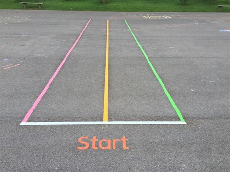 Thermoplastic Playground Markings At A Primary School In Bulkinington