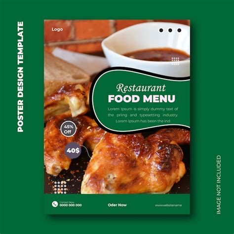 Premium Vector Restaurant Food Menu Poster Design Template