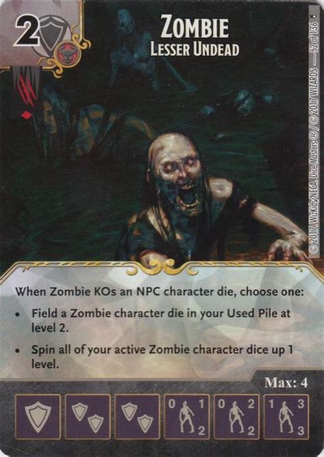 Zombie Lesser Undead Toa Cardguide Wiki Fandom