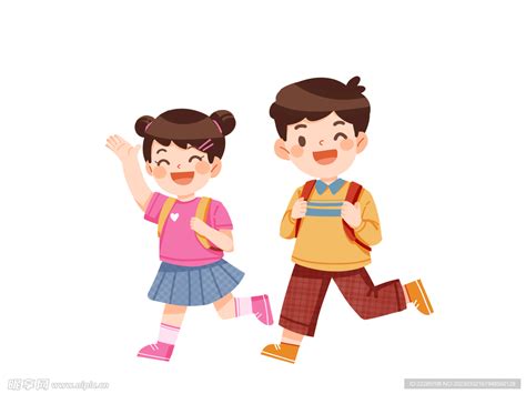 卡通上学设计图 卡通设计 广告设计 设计图库 昵图网