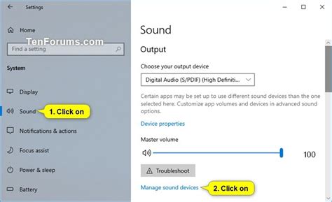 Enable Or Disable A Sound Output Device In Windows Tutorials