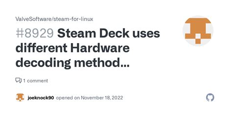 Steam Deck Uses Different Hardware Decoding Method Between Desktop And