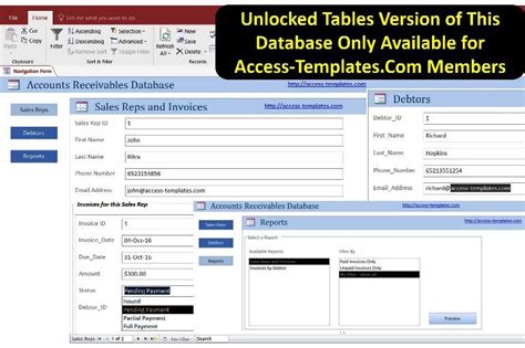 Ms Access Templates For Small Business Free Download