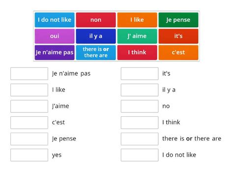 Simple Expressions Match Up Simple Expressions Match Up