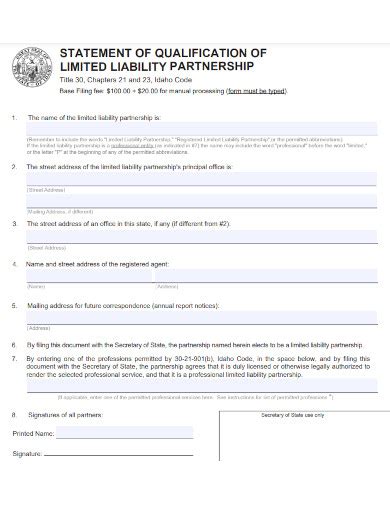 Statement Of Qualifications Examples Pdf Examples