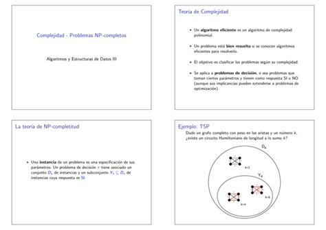 Complejidad Problemas NP