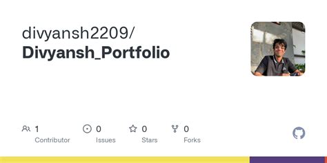 Github Divyansh2209divyanshportfolio