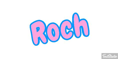 Roch Nombre Diseños De Logotipos  Animados