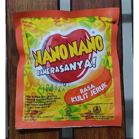 Jual Permen Nanonano Sachet Isi 5 Butir Rasa Kulit Jeruk Nano Nano