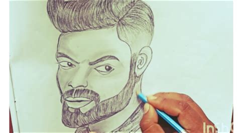 how to draw virat kohli step by step youtube