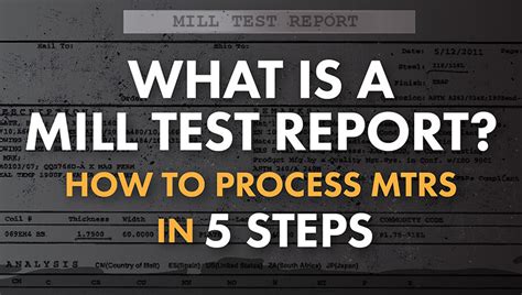 What Is A Mill Test Report How To Read Mtrs