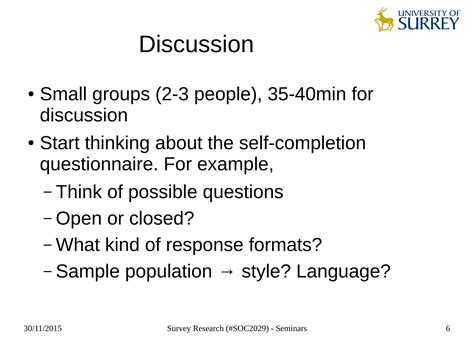 Survey Research Soc2029 Seminar 9 Designing A Self Completion