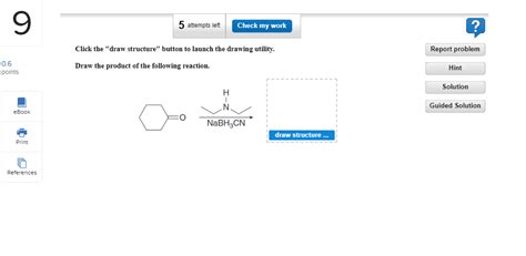 Solved 5 Attempts Left Check My Work Click The Draw Chegg