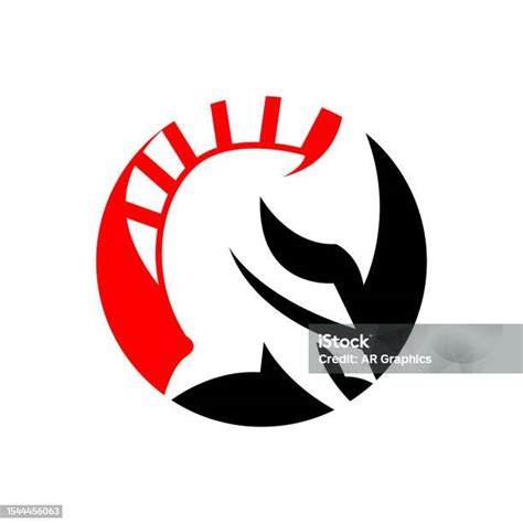 Spartan Design Vector Viking Guardian Fighter Simple Greek Warrior