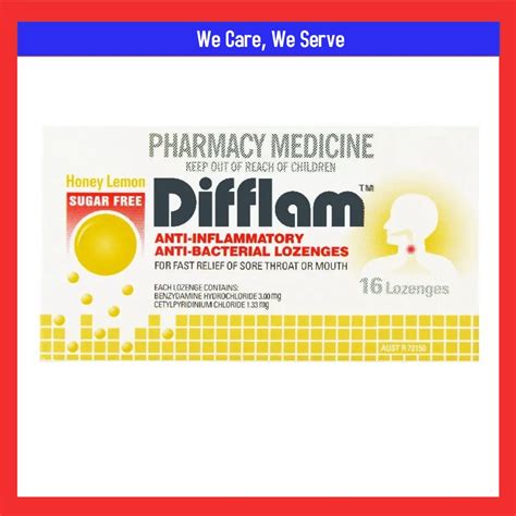 New Difflam Anti Inflammatory Antibacterial Honey Lemon Lozenges 16s Shopee Malaysia