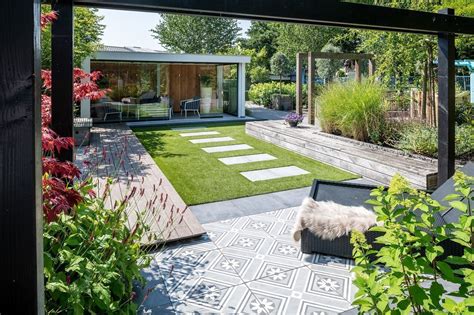 Keramische Tuintegels Met Patronen Buiter Beton